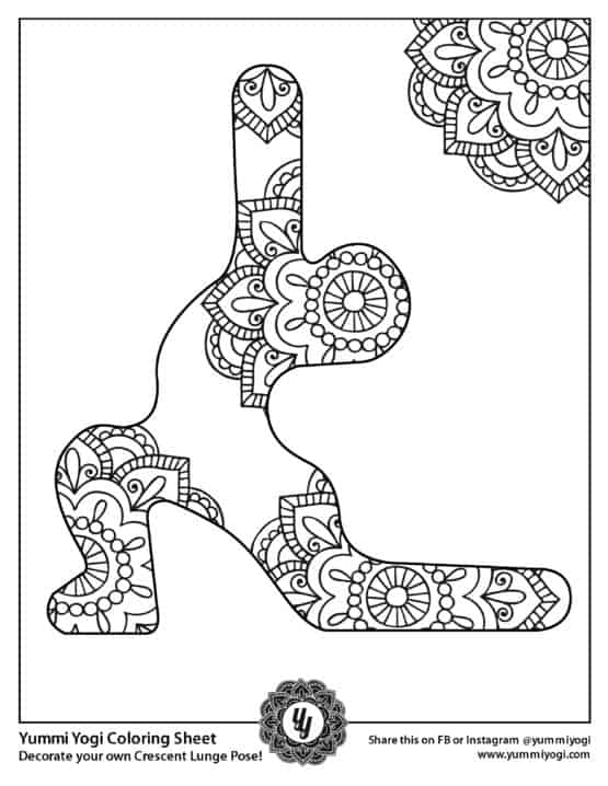 FREE Printable YOGA Coloring Page - Yummi Yogi
